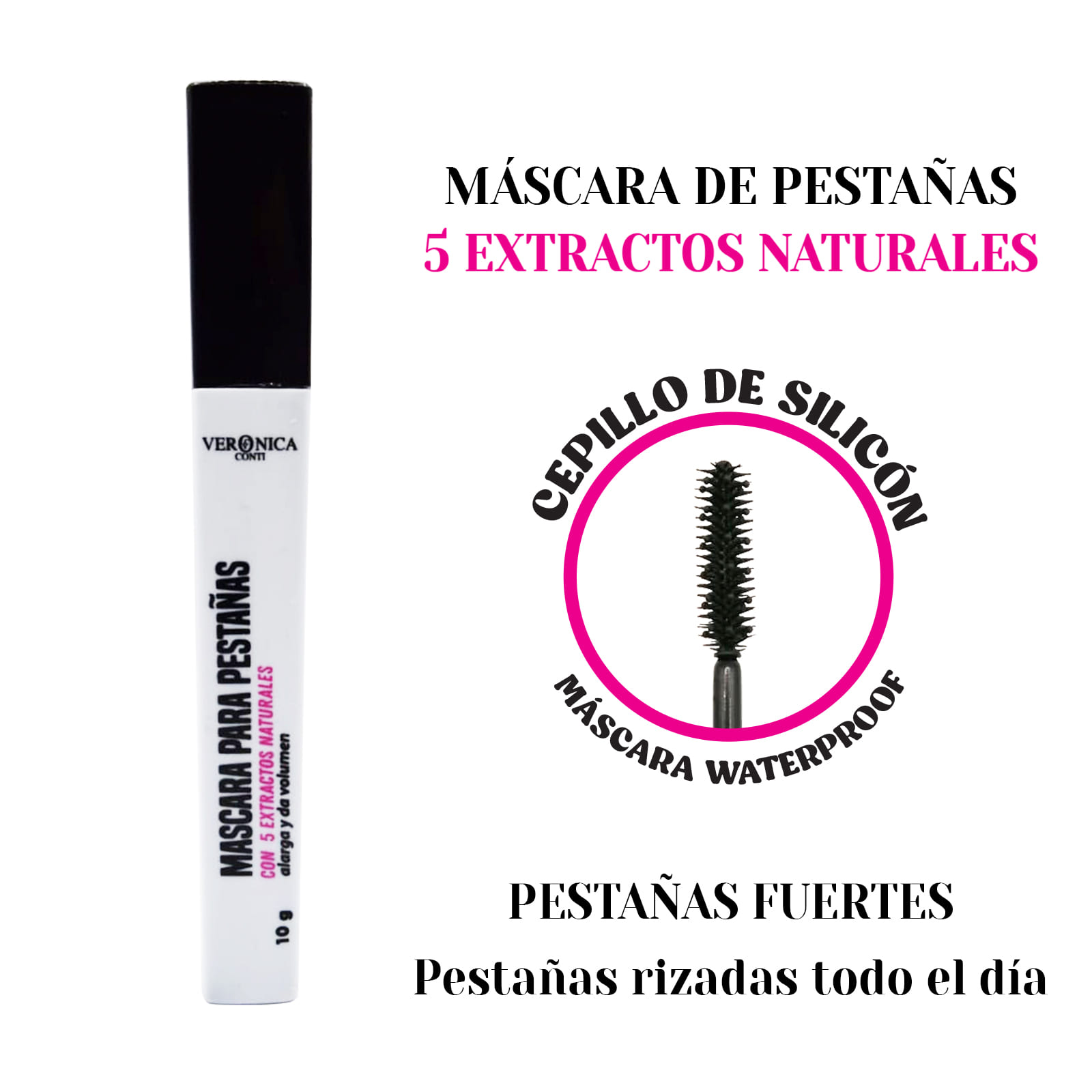 MÁSCARA PARA PESTAÑAS 5 EXTRACTOS NATURALES – VERONICA CONTI – Veronica ...