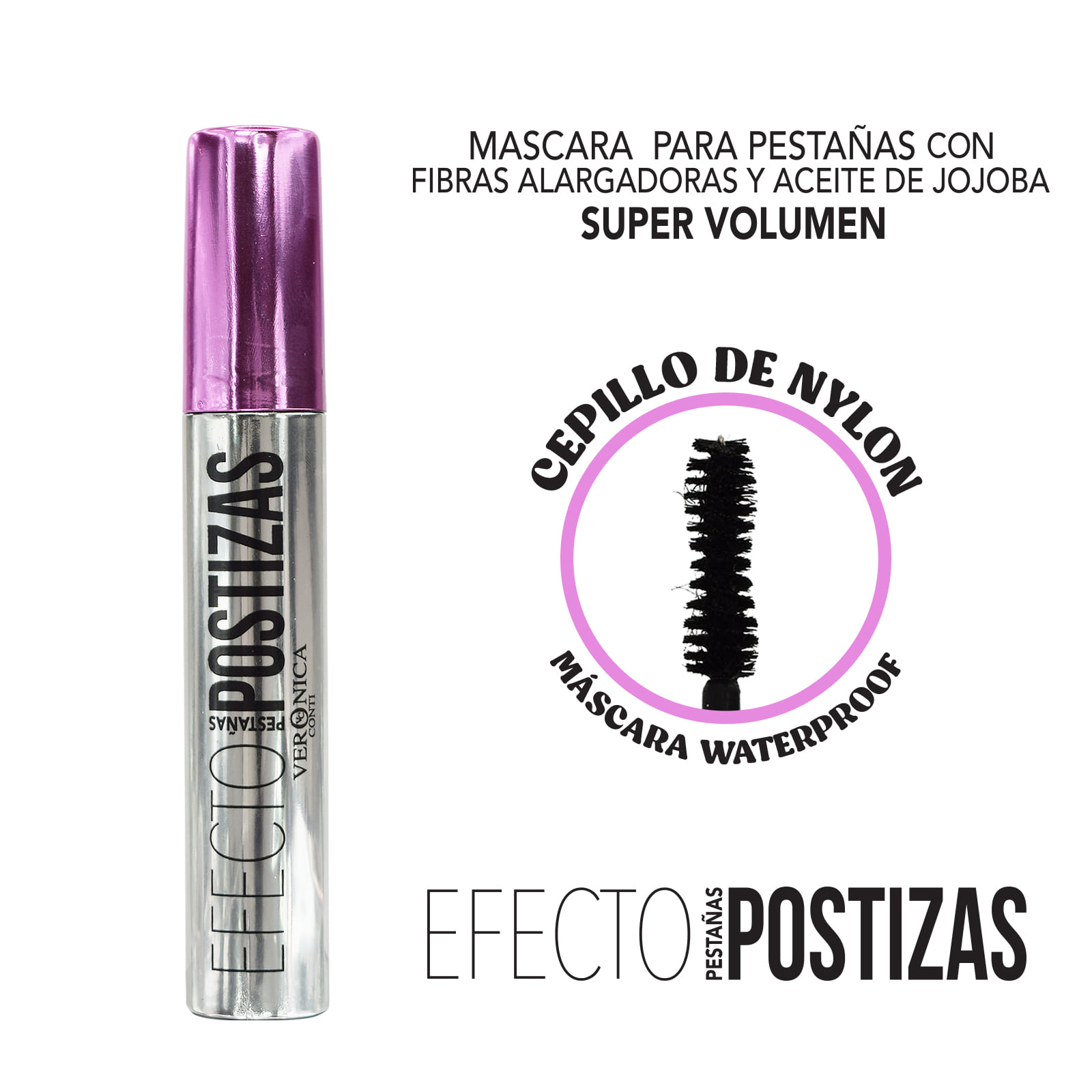 MÁSCARA DE PESTAÑAS – EFECTO POSTIZO – Veronica Conti